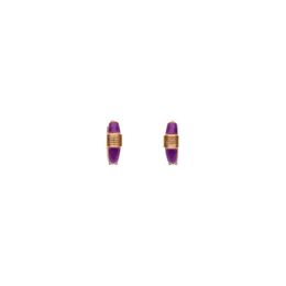 NAEMI Women Earrings in Rose Gold Violet | Gr.: onesize