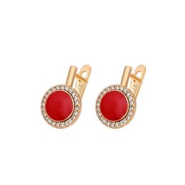 NAEMI Women Earrings in Rose Gold Red | Gr.: onesize