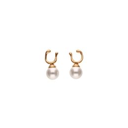 NAEMI Women Earrings in Gold White | Gr.: onesize
