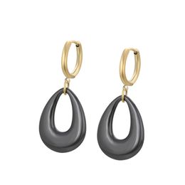 NAEMI Women Earrings in Gold Black | Gr.: onesize