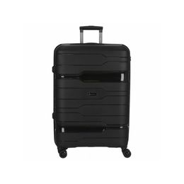 Check.In Memphis - 4-Rollen-Trolley 76 cm (blau) in schwarz | Gr.: onesize