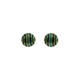 NAEMI Women Earrings in Gold Green Black | Gr.: onesize