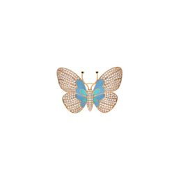 NAEMI Women Brooch in Rose Gold Turquoise | Gr.: onesize