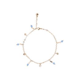 NAEMI Women Anklet in Rose Gold Blue | Gr.: onesize