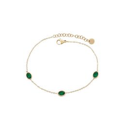 NAEMI Women Bracelet in Gold Emerald | Gr.: onesize