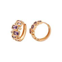 NAEMI Women Earrings in Rose Gold Violet | Gr.: onesize