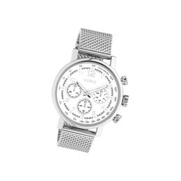 Analog-Armbanduhr Oozoo Timepieces silber gro&szlig; (ca. 42mm) | Gr.: onesize