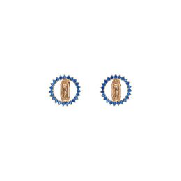 NAEMI Women Earrings in Rose Gold Navy | Gr.: onesize
