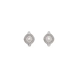 NAEMI Women Earrings in Silver White | Gr.: onesize