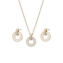 NAEMI Women Jewelry Set in Gold White | Gr.: onesize