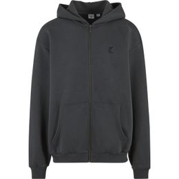 Kapuzenpullover Karl Kani "Karl Kani KK Kani Zip Hoodie", Herren, Gr. S, schwarz, 60% Baumwolle, 40% Polyester, mehrfarbig, loose fit, ohne Ausschnitt, Pullover Kapuzenpullover