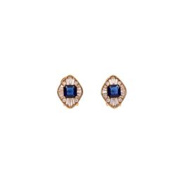 NAEMI Women Earrings in Rose Gold Navy | Gr.: onesize