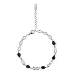 NAEMI Women Bracelet in Silver Black | Gr.: onesize