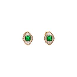 NAEMI Women Earrings in Rose Gold Green | Gr.: onesize