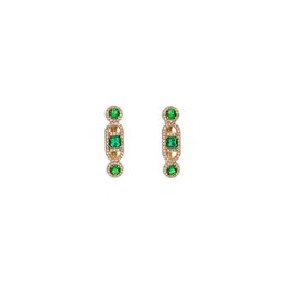 NAEMI Women Earrings in Rose Gold Green | Gr.: onesize