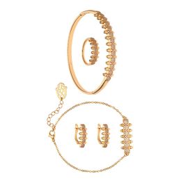 NAEMI Women Jewelry Set in Rose Gold | Gr.: onesize