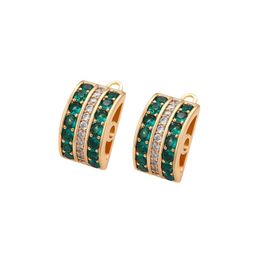 NAEMI Women Earrings in Rose Gold Green | Gr.: onesize