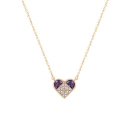 NAEMI Women Necklace in Rose Gold Violet | Gr.: onesize