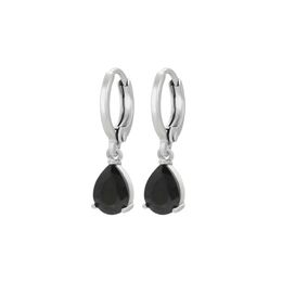 NAEMI Women Earrings in Silver Black | Gr.: onesize