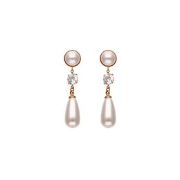 NAEMI Women Earrings in Gold White | Gr.: onesize