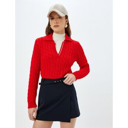 KOTON Pullover Damen Gr&ouml;&szlig;e XS rot