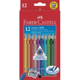 Faber-Castell Farbstifte Jumbo Grip Packung mit 12 Farben | Gr.: onesize