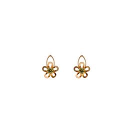 NAEMI Women Earrings in Rose Gold Green | Gr.: onesize