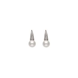 NAEMI Women Earrings in Silver White | Gr.: onesize