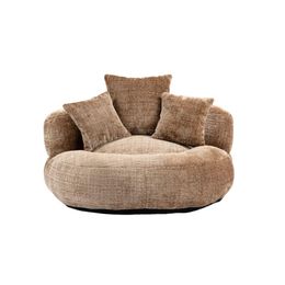 ABRIHOME Lazy Sofa Sitzsack mit drei Kissen - Chenille in Kaffee | Gr.: onesize