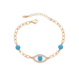 NAEMI Women Bracelet in Rose Gold Turquoise | Gr.: onesize