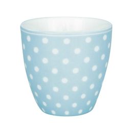 GreenGate MINI Latte Cup DOTTY PALE BLUE Blau mit wei&szlig;en Punkten | Gr.: onesize