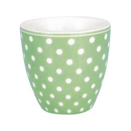 GreenGate MINI Latte Cup DOTTY PALE GREEN Gr&uuml;n mit wei&szlig;en Punkten | Gr.: onesize