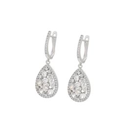 NAEMI Women Earrings in Silver White | Gr.: onesize