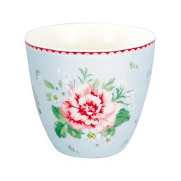 GreenGate Latte Cup Becher ALIVIA PALE BLUE Blau mit Blumen | Gr.: onesize