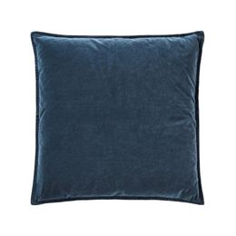 IB Laursen Kissenbezug Velour quadratisch in historical blue | Gr.: onesize