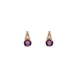 NAEMI Women Earrings in Rose Gold Purple | Gr.: onesize