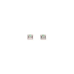 NAEMI Women Earrings in Silver Green | Gr.: onesize