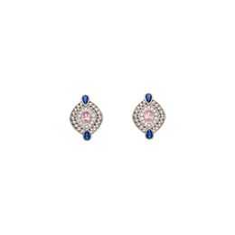 NAEMI Women Earrings in Silver Pink Navy | Gr.: onesize