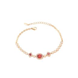 NAEMI Women Bracelet in Rose Gold Red | Gr.: onesize