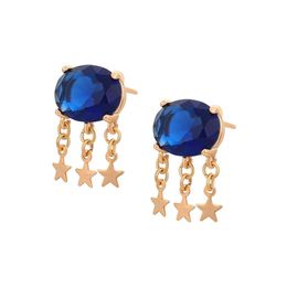 NAEMI Women Earrings in Rose Gold Navy | Gr.: onesize