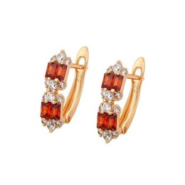 NAEMI Women Earrings in Rose Gold Red | Gr.: onesize
