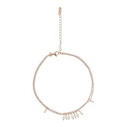 NAEMI Women Anklet in Rose Gold White | Gr.: onesize