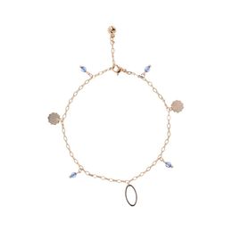 NAEMI Women Anklet in Rose Gold Blue | Gr.: onesize
