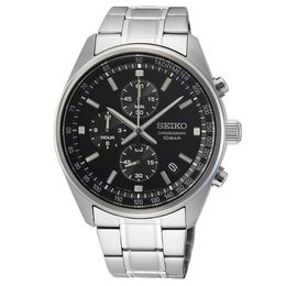 Seiko Chronograph Herrenuhr Schwarz | Gr.: onesize