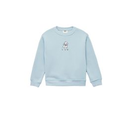 KOTON Sweatshirt M&auml;dchen Gr&ouml;&szlig;e 122/128 hellblau / ros&eacute; / schwarz / wei&szlig;