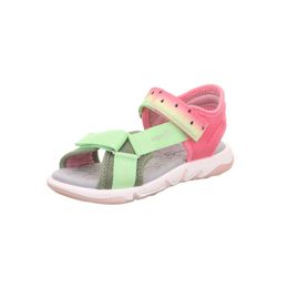 Superfit Sandale PEBBLES in Hellgr&uuml;n/Rosa | Gr.: 25