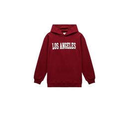 KOTON Sweatshirt Jungen Gr&ouml;&szlig;e 110/116 bordeaux / wei&szlig;