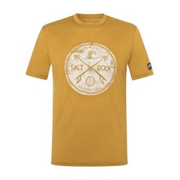 super.natural Merino T-Shirt SALT & ROCK in braun | Gr.: XXL