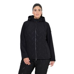 Ulla Popken Softshelljacke in schwarz | Gr.: 42-44