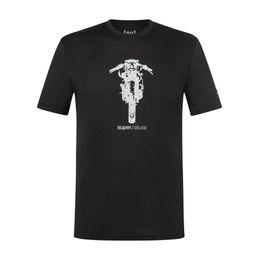 super.natural M SCRAMBLER TEE in schwarz | Gr.: L